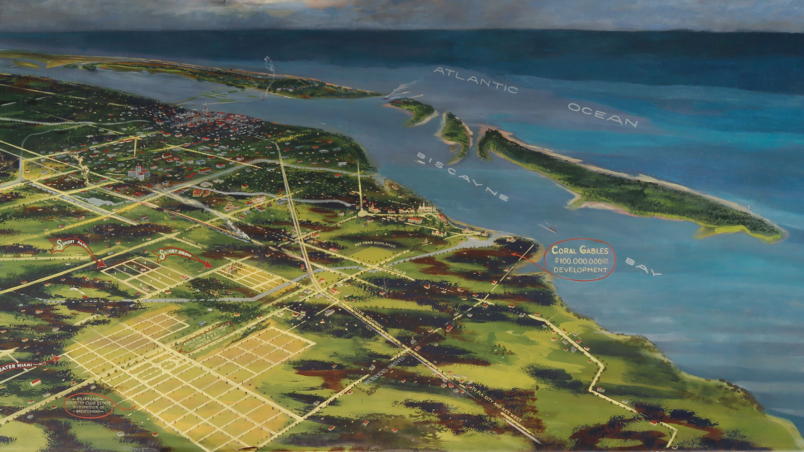 A Birds Eye View of Greater Miami | The Wolfsonian | Florida ...