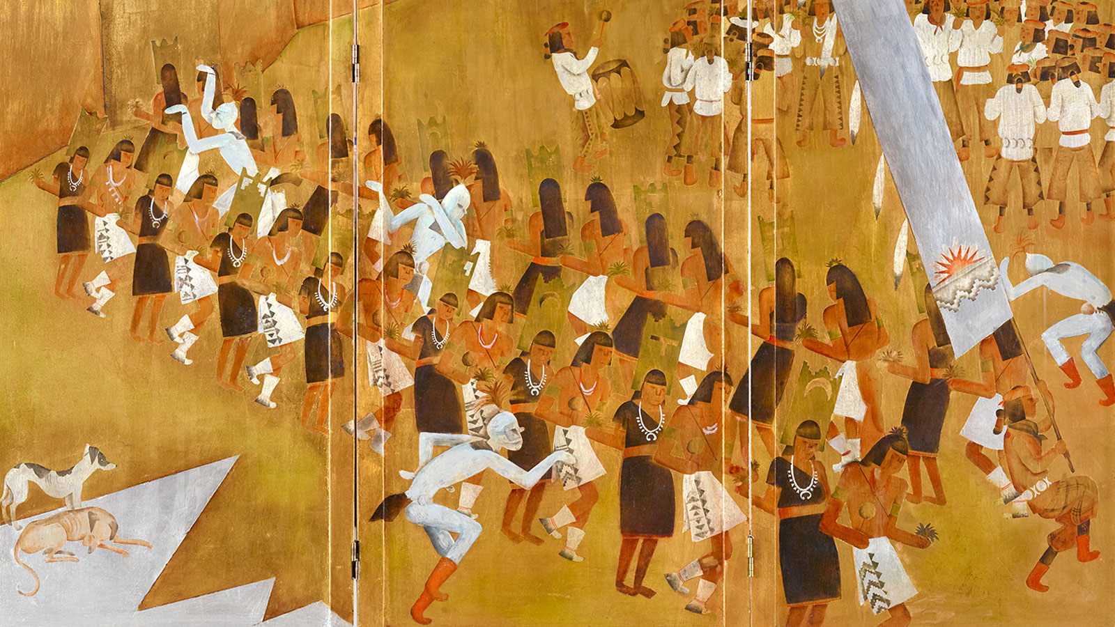 Esther Bruton's Corn Dance Screen | The Wolfsonian | Florida ...